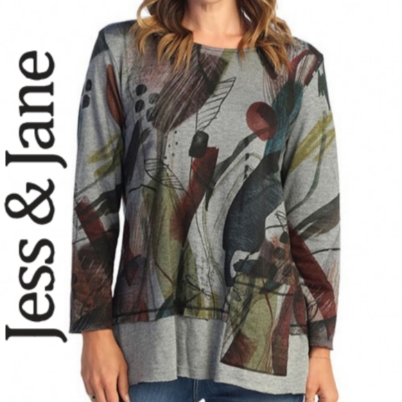 Jess & Jane | Tops | Jess Jane Isabelsublimation Tunic Top Wpatch ...